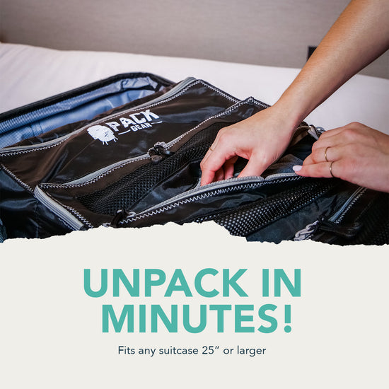 Suitcase Organizer | Pack More in your Luggage or Backpack | Carry-On ...